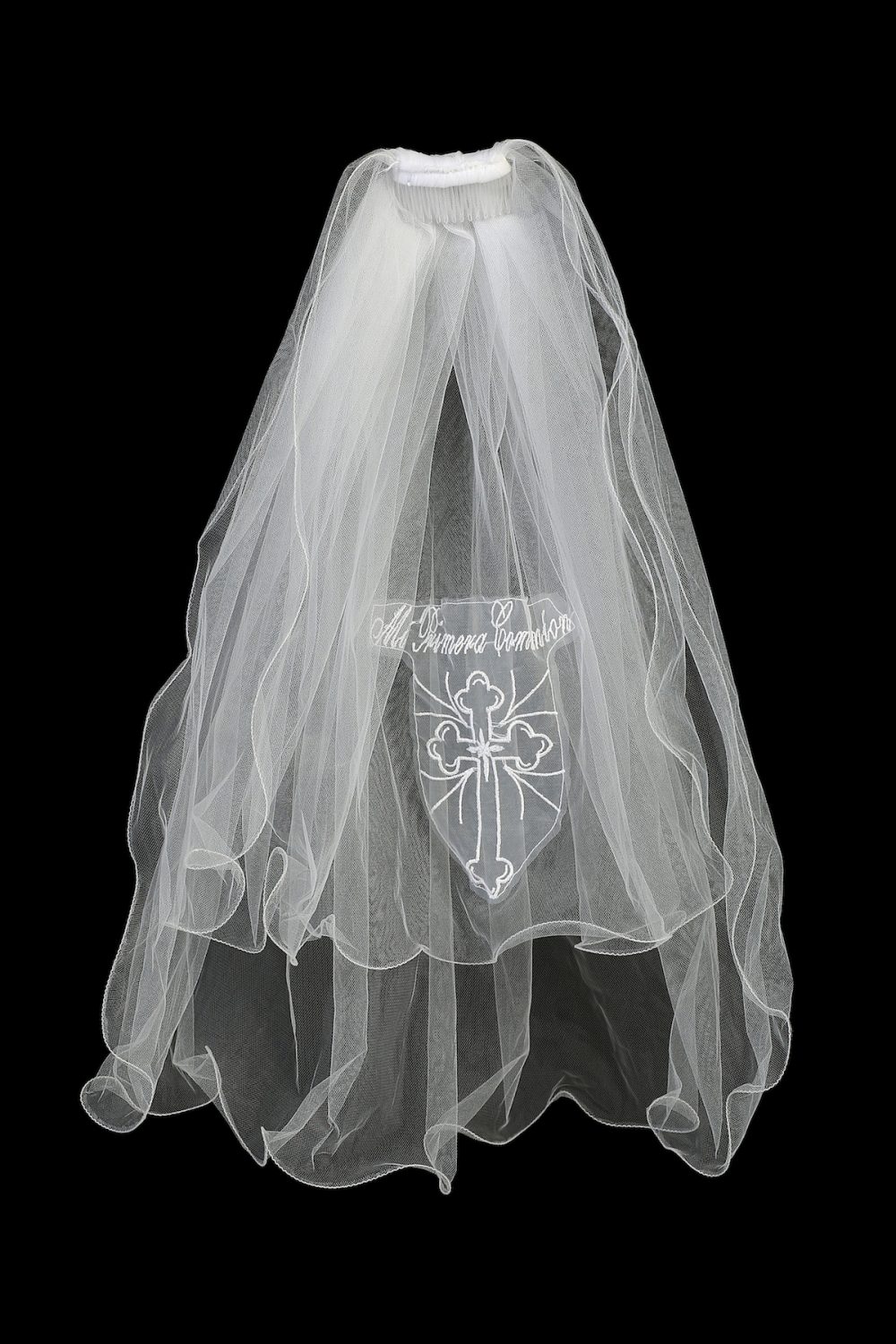 White Flower Rhinestone Crown First Communion Veil | Buy Catholic First ... White Flower Rhinestone Crown First Communion Veil | Buy Catholic First ...
