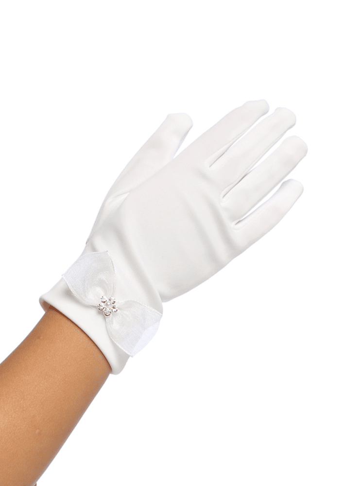 Irish Claddagh First Communion Gloves - FirstCommunions.com